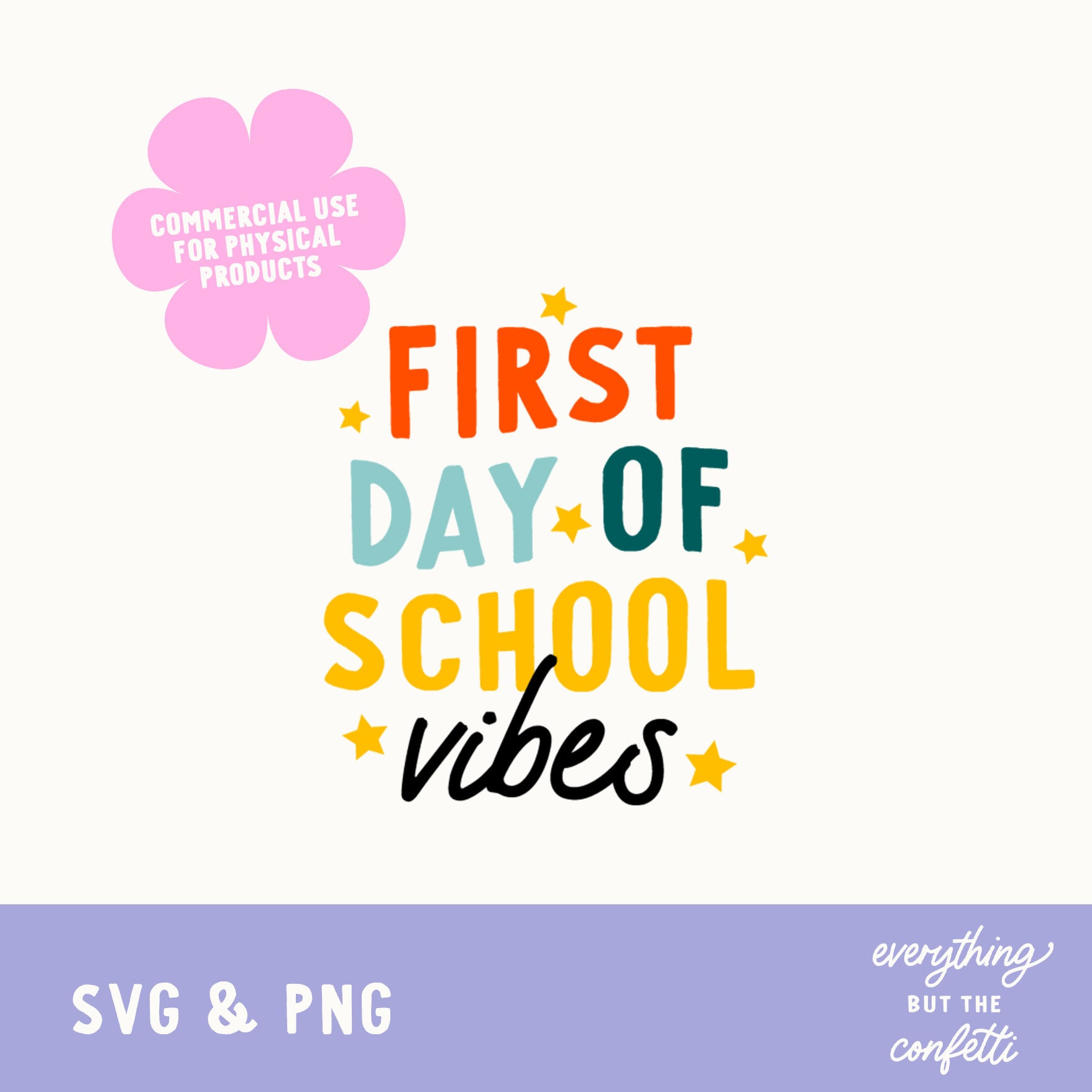 First Day of School Vibes PNG First Day of School Vibes SVG - Etsy