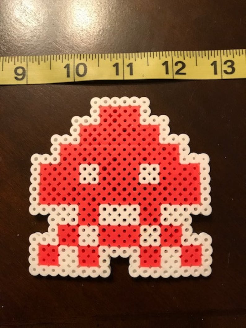 Space Invaders Perler Bead Figures - Etsy