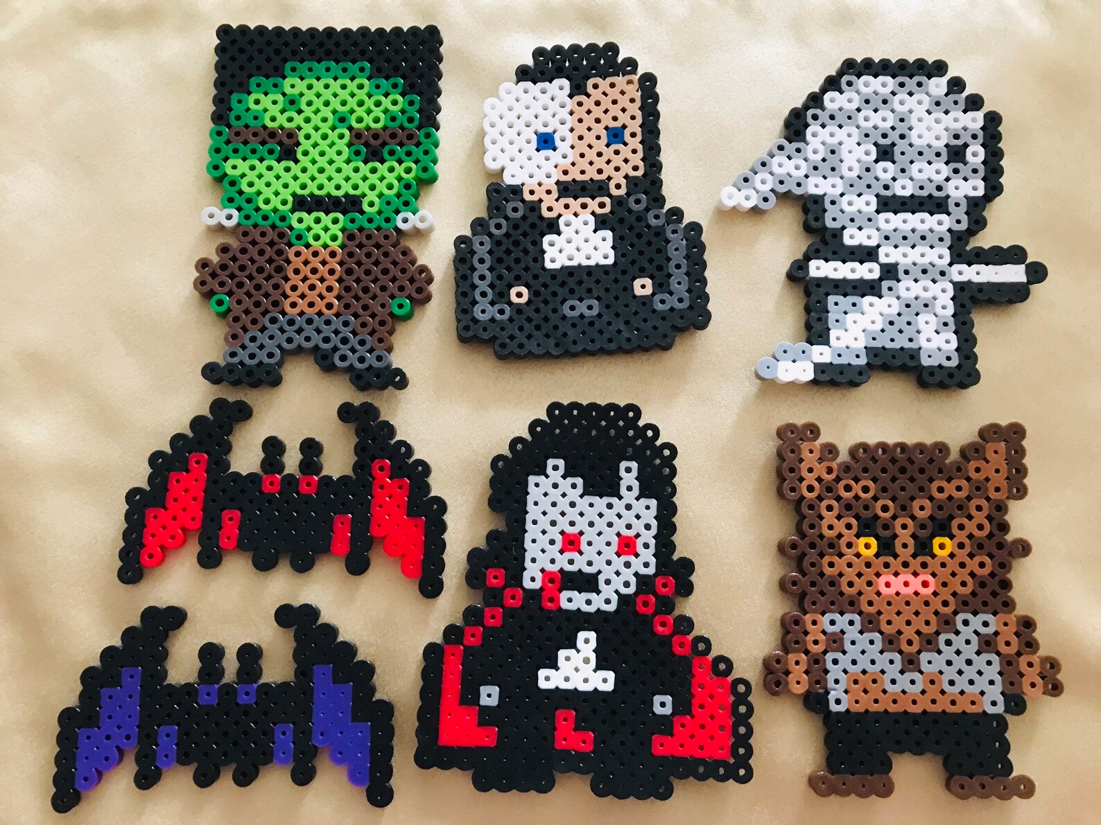 Classic Halloween Scaries Perler Art - Etsy