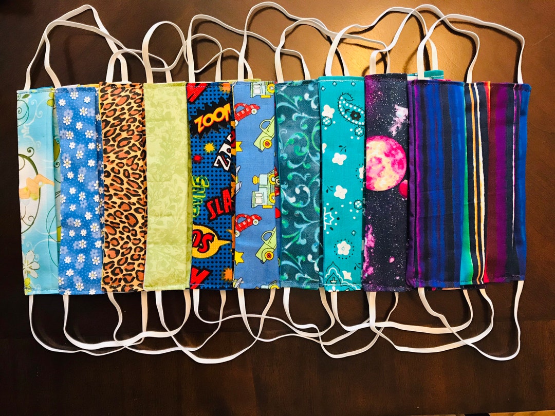 Pleated Fabric Masks - Etsy