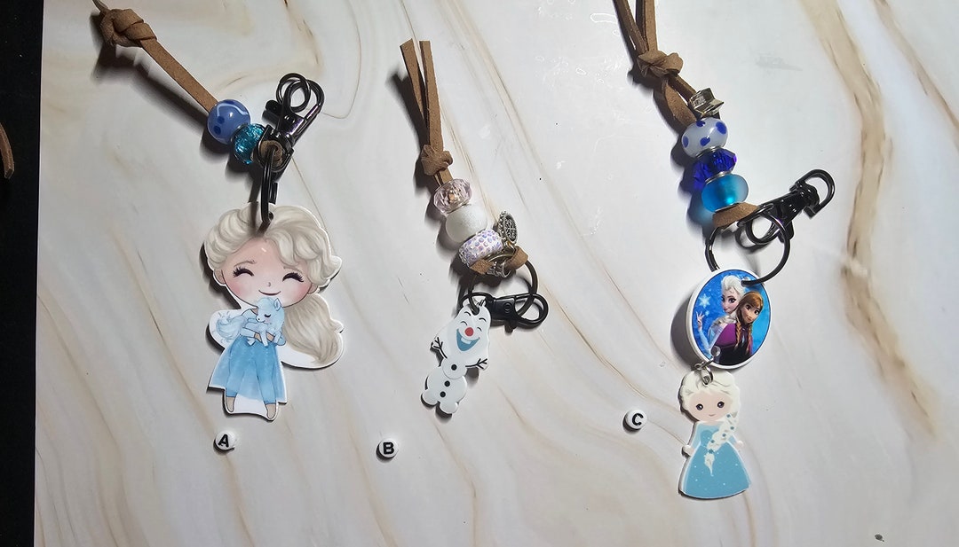 Frozen Keychain, Elsa, Olfa, Anna and Elsa, Disney, Disney Keychain - Etsy