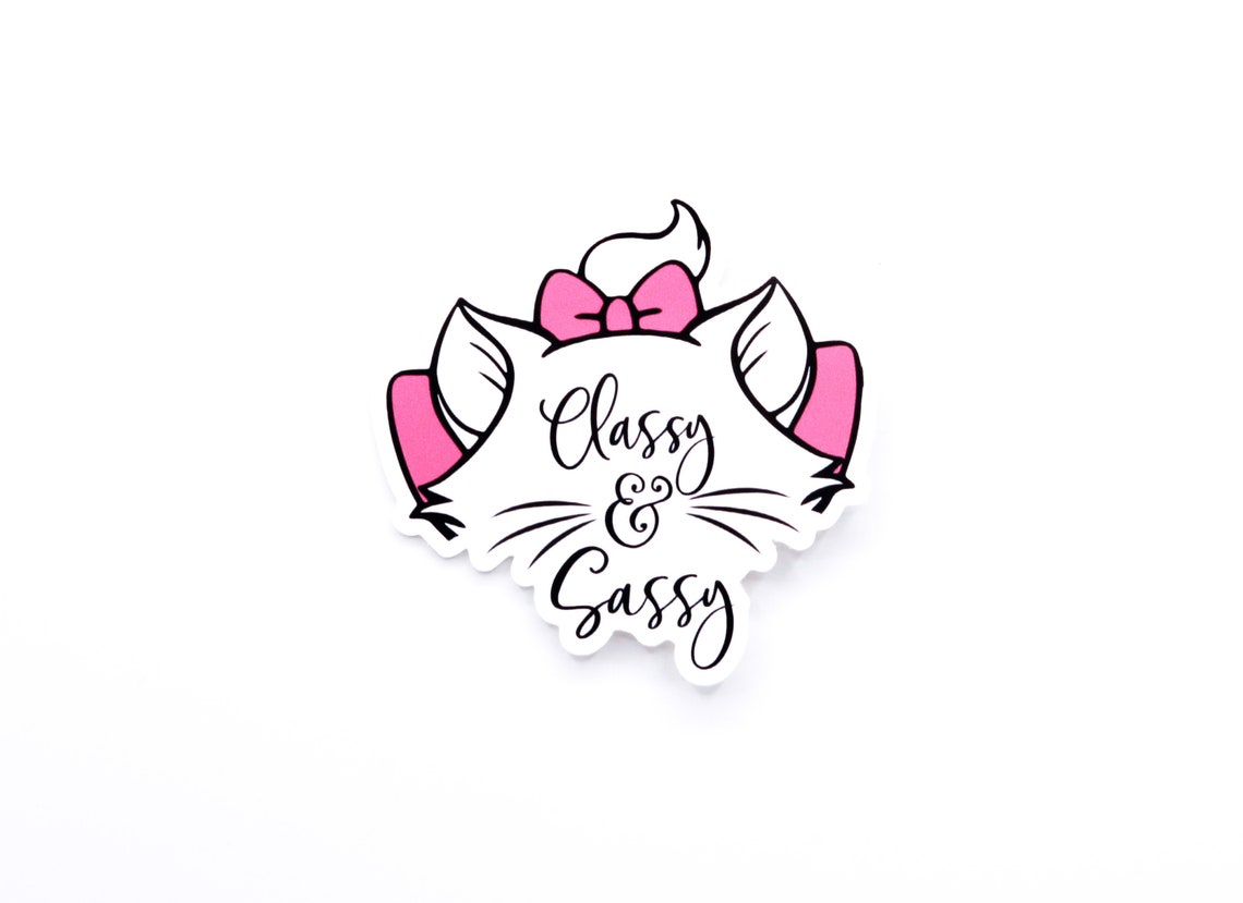 Classy And Sassy Marie Sticker Aristocats Stickers Disney Etsy
