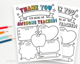 Teacher Appreciation Gift | Teacher Appreciation Week Printable | Thank ...