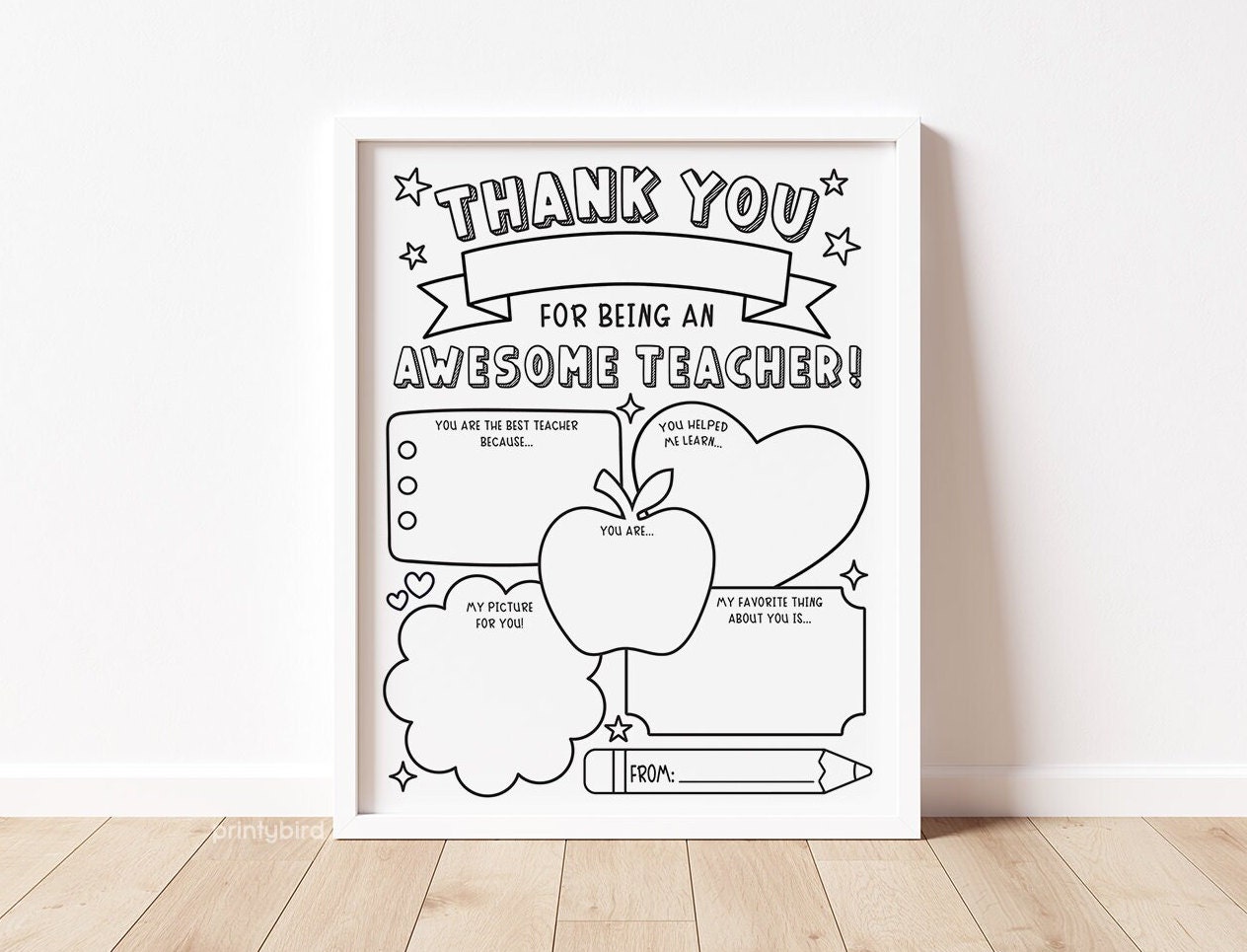 Teacher Appreciation Week Coloring Pages Printable | Teacher ...