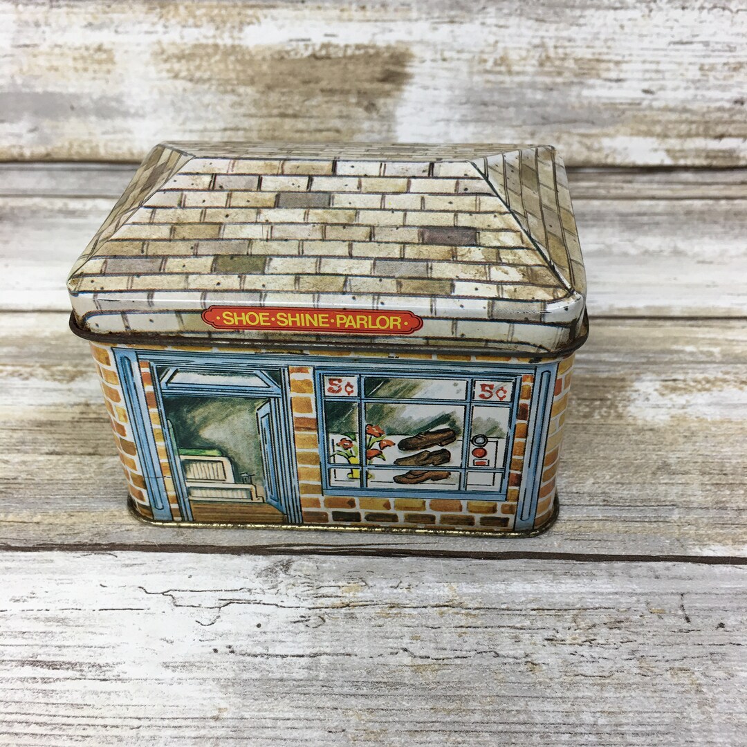 Shoe Shine Parlor Decorative Metal Tin Building - Etsy