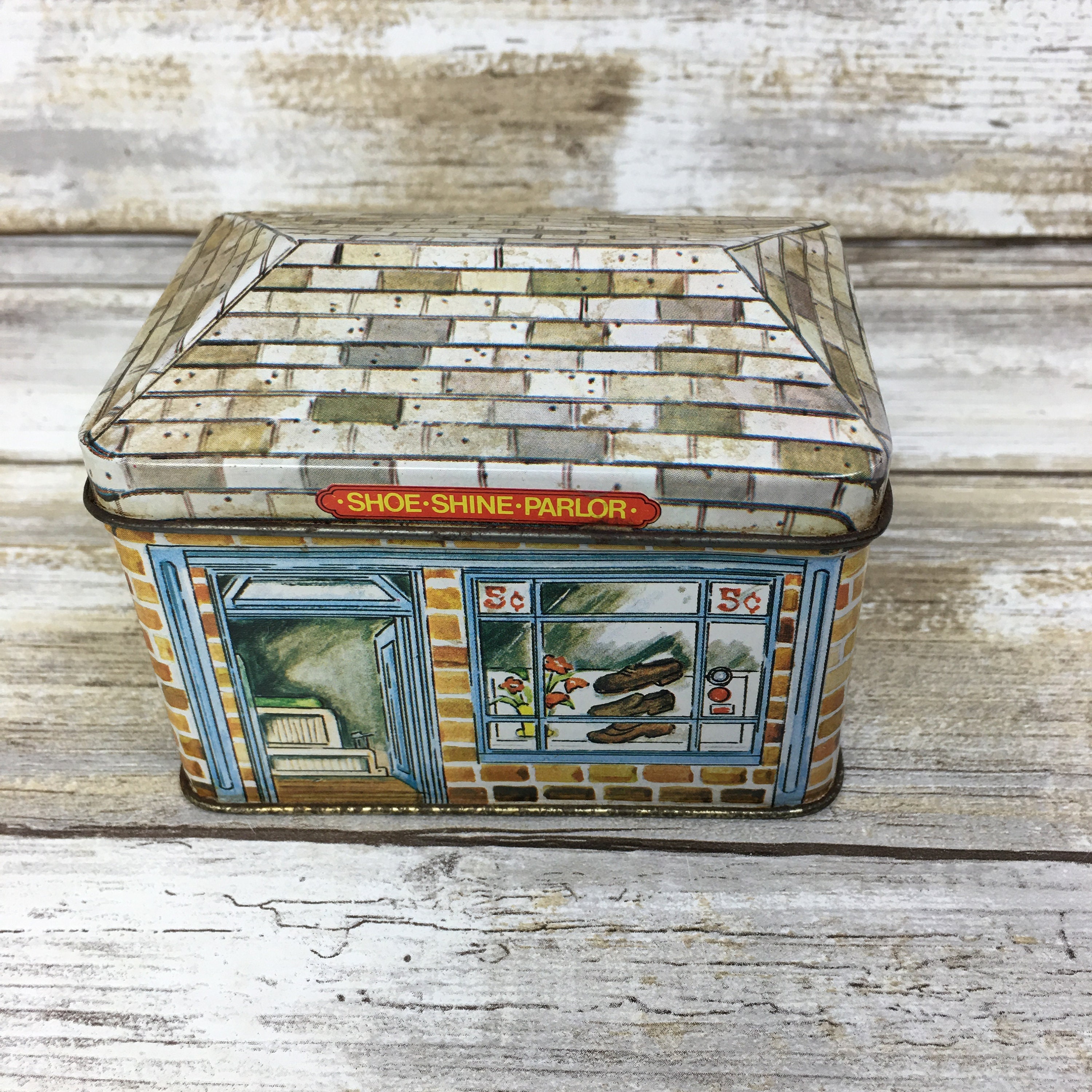 Shoe Shine Parlor Decorative Metal Tin Building - Etsy