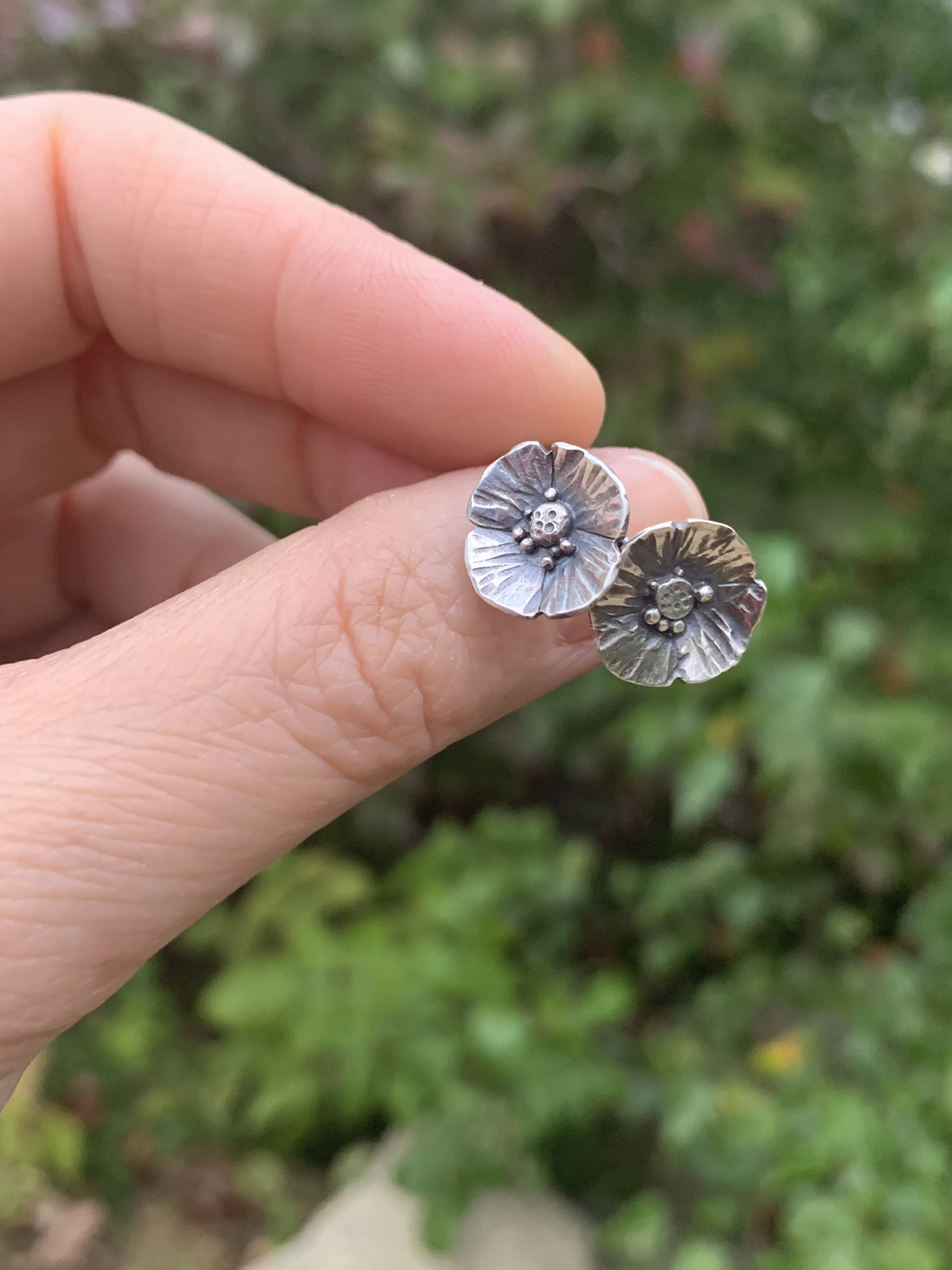 Silver Poppy Ring Made to Order - Etsy