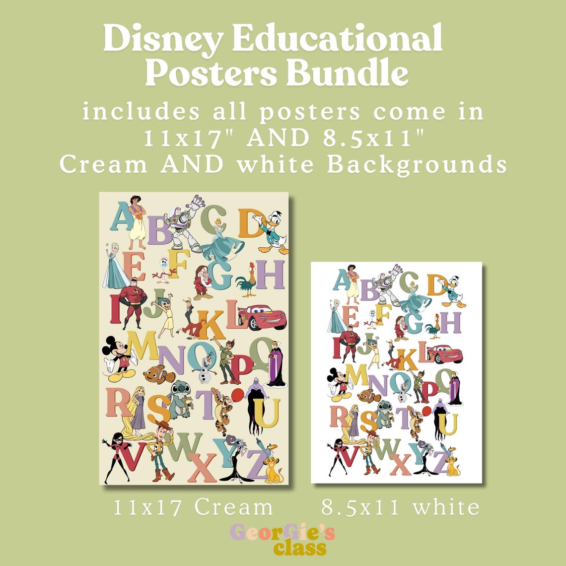 Printable Disney Classroom & Play Room Decor. Disney Posters. Disney ...