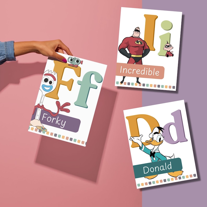 Disney Inspired A-Z Classroom or Toy Room Posters. 26 Disney Posters ...