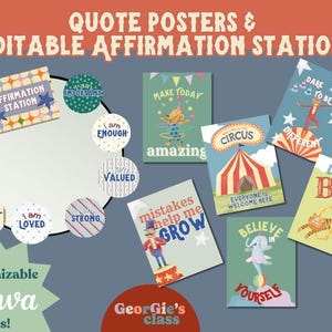 Circus Classroom Decor Bundle: Vintage Carnival Theme (editable Files ...