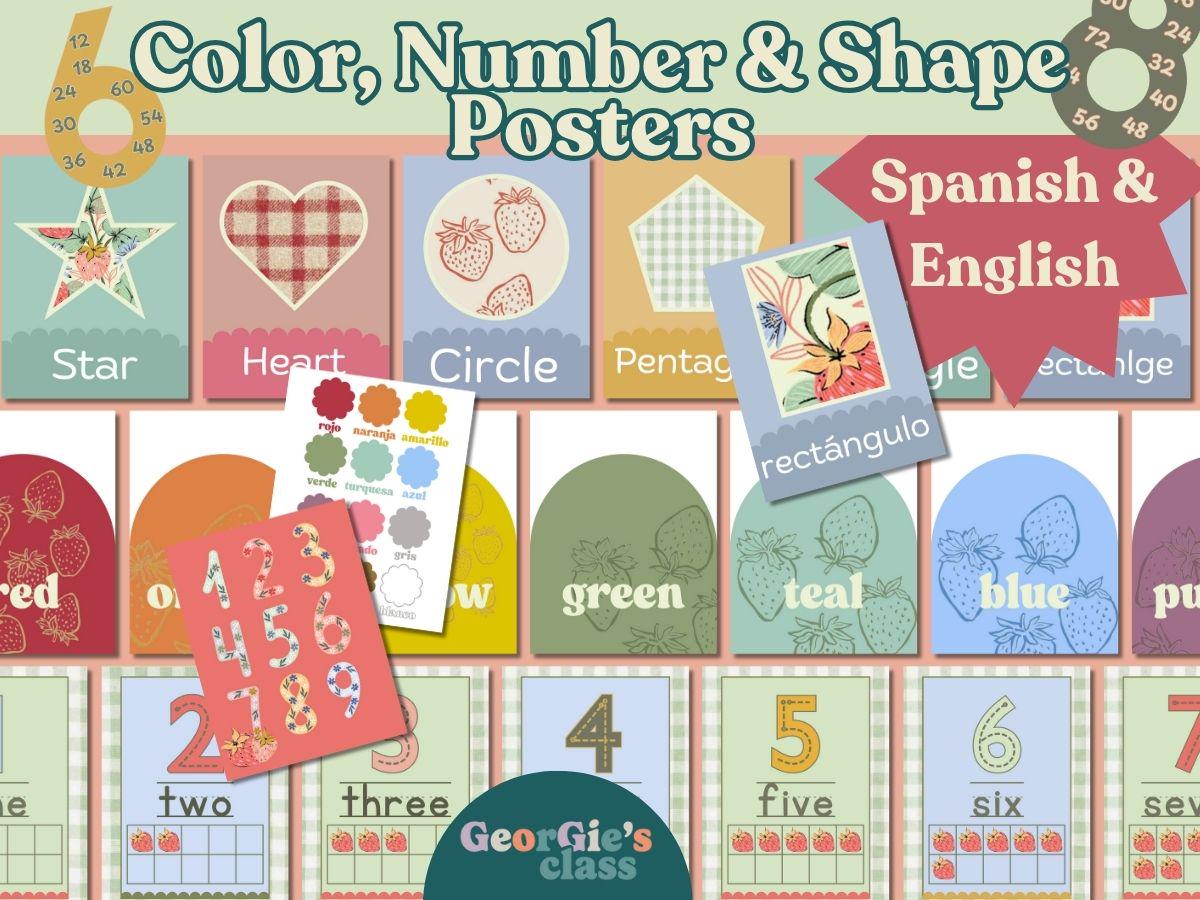 Strawberry Patch Classroom Decor Bundle: Vintage Cottagecore (digital ...