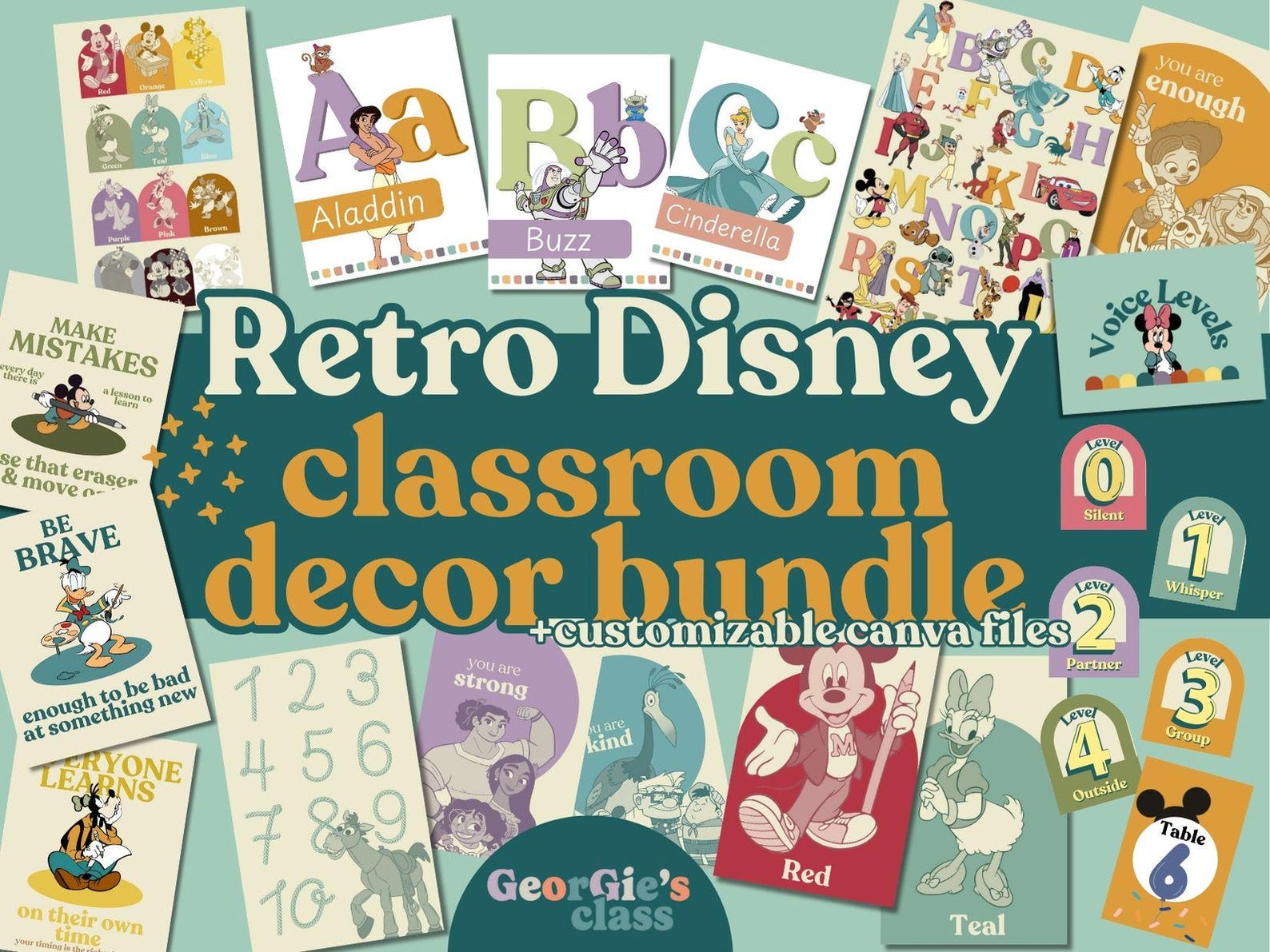 Disney classroom decor - Etsy