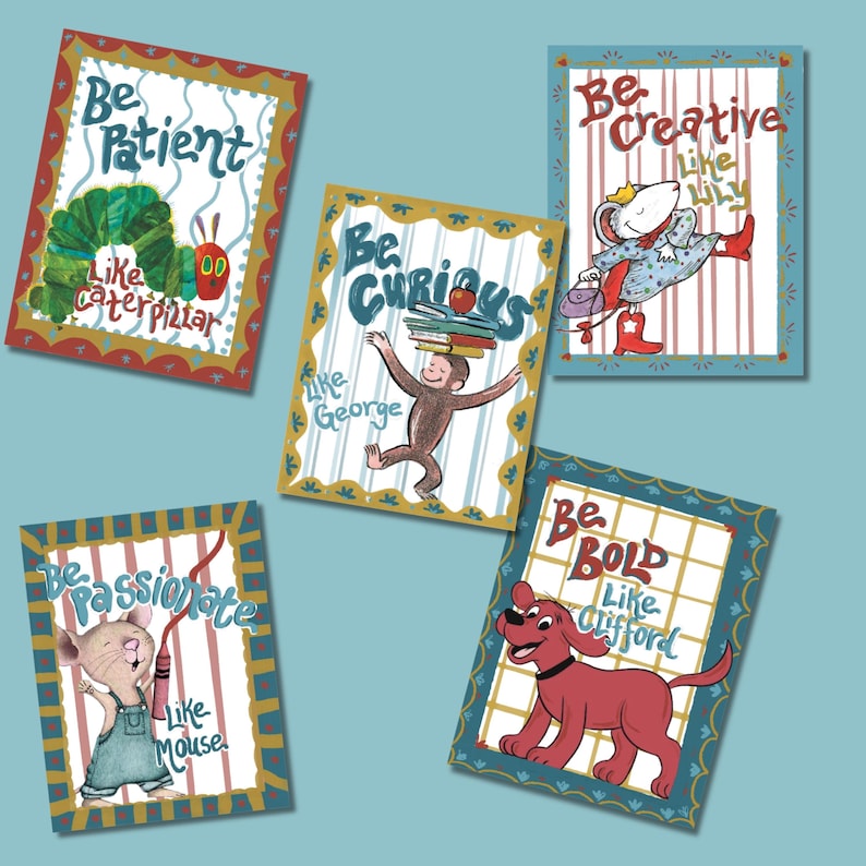 Book Character Affirmation Posters. Toy Room or Classroom Posters. - Etsy