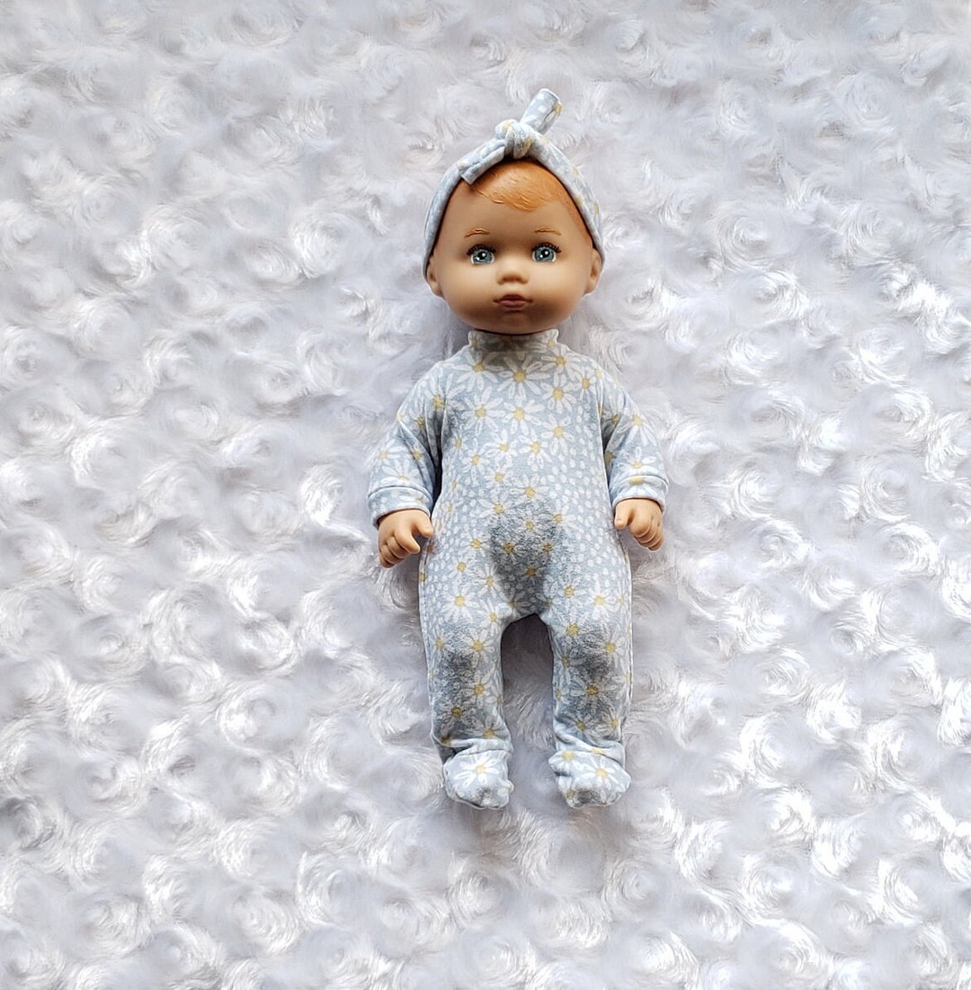 Caring for Baby Blue Daisy Sleeper Set for 8 Inch Dolls - Etsy