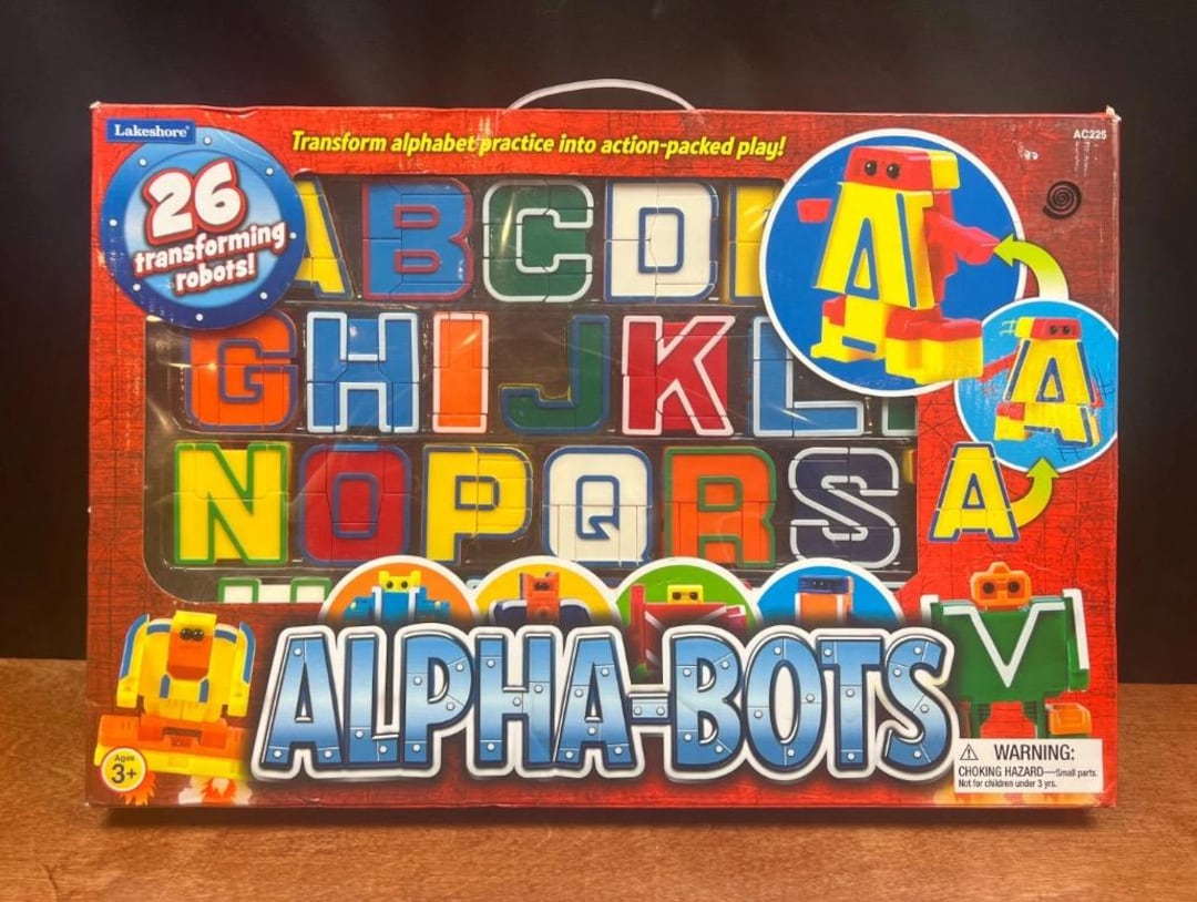 Lakeshore Alpha-bots 26 Transformer Robot Action Figures Alphabet ...