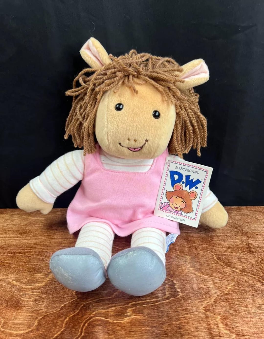 Arthur DW Doll Plush Stuffed PBS Marc Brown Vintage 1994 Eden DW With ...