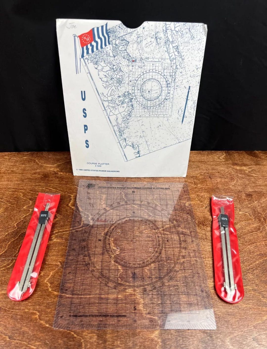 Vintage 1989 USPS Navigation Course Plotter and Metal Compasses - Etsy