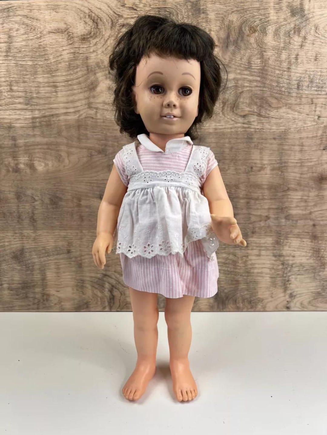 VTG. Chatty Cathy Brunette Doll 1961 Missing Pullstring in Original ...