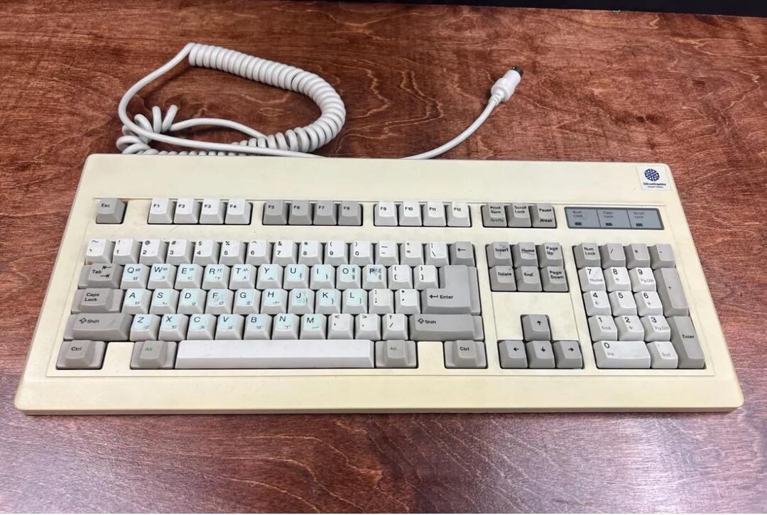 Silicon Graphics Wired Keyboard PS2 Model RT101+. Untested. - Etsy