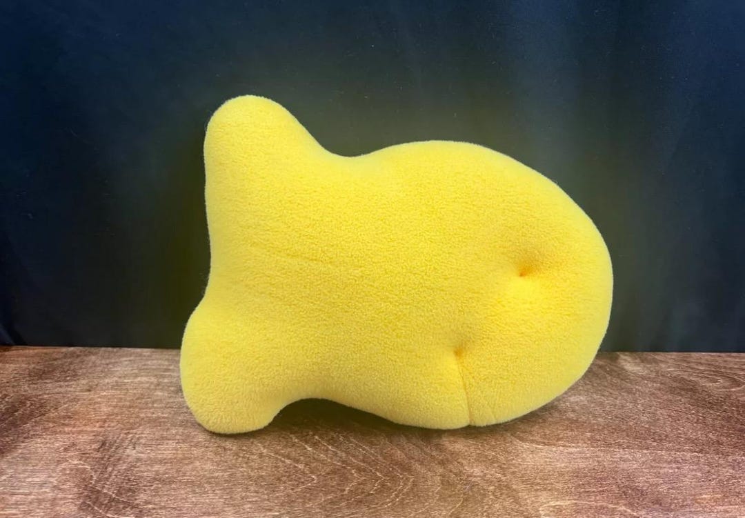 GOLDFISH Cracker Snack Shape Plush 8” Pillow Sharkeroni Stuffed Food ...