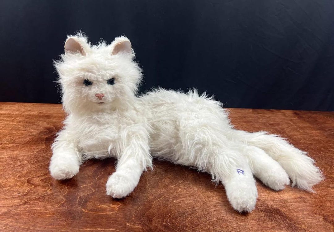 Hasbro Furreal Friends Interactive Lulu Cuddlin White Kitty Cat ...