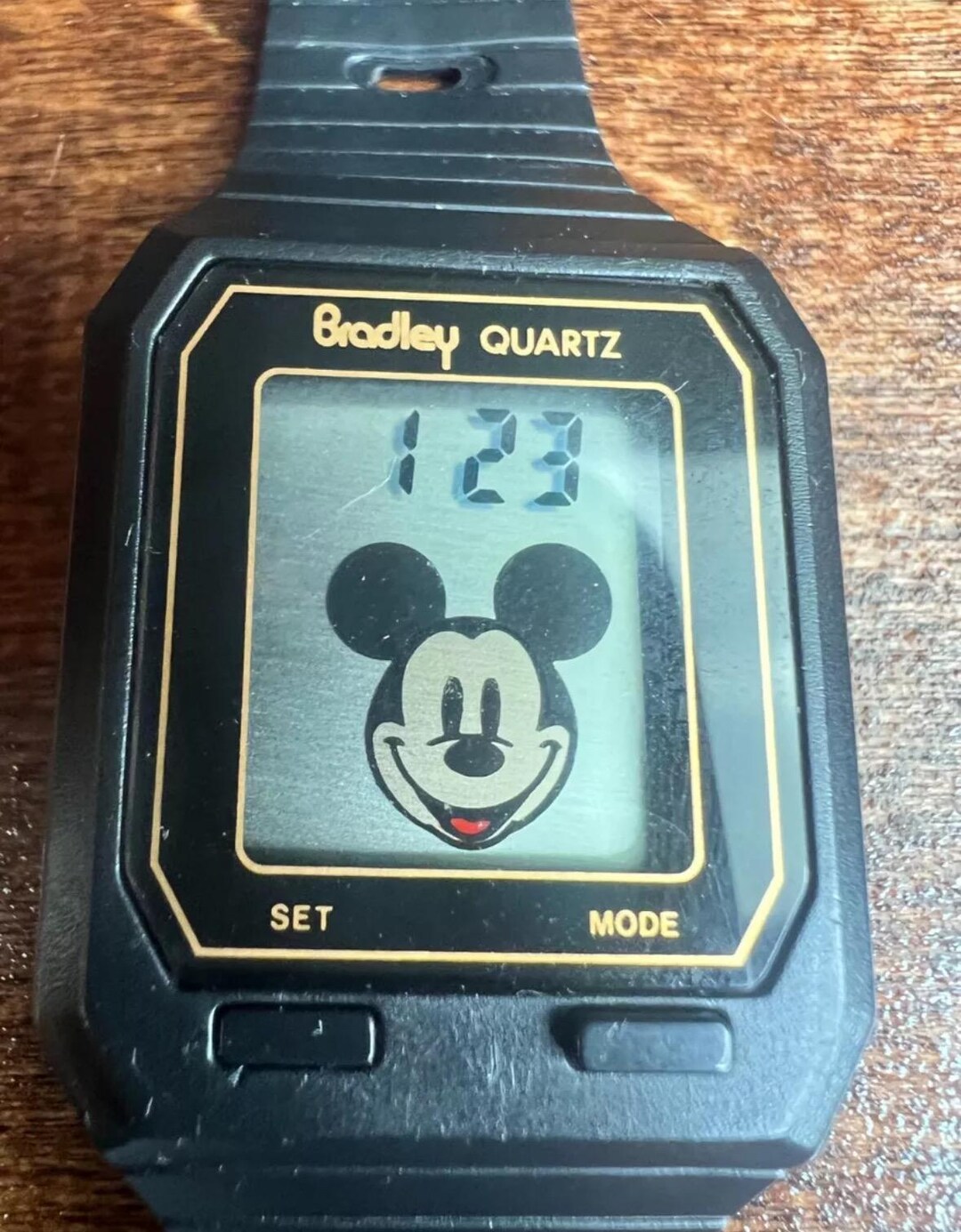 Vintage Bradley Blinking Mickey Mouse Digital Watch New Battery - Etsy