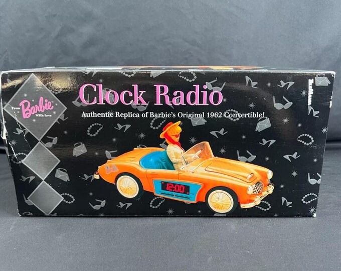 1996 Barbie Peach Austin Healey 1962 Car Clock Radio Alarm Clock New - Etsy