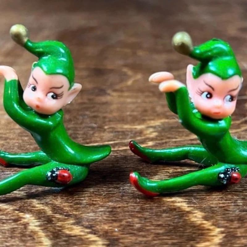 Vintage Elf Pixie Figurines - Etsy