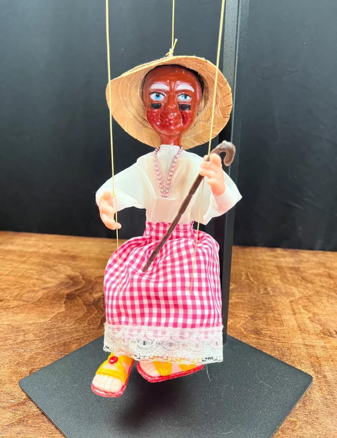 Traditional Abuela With Cane Mexican Marionette Puppet - Etsy