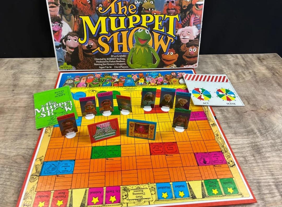 Vintage the Muppet Show Board Game Parker Brothers 1977 - Etsy