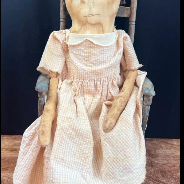 Primitive Rag Doll - Etsy