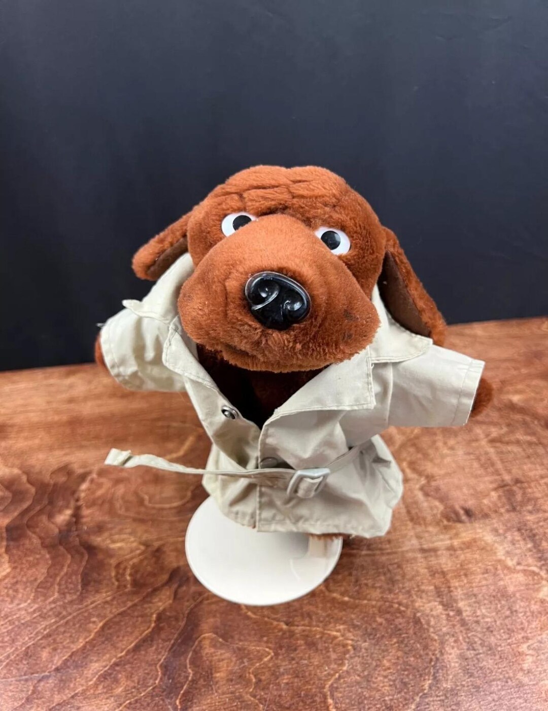 Vintage 1989 Mcgruff the Crime Dog Stage Hand Puppet Brown Trenchcoat ...