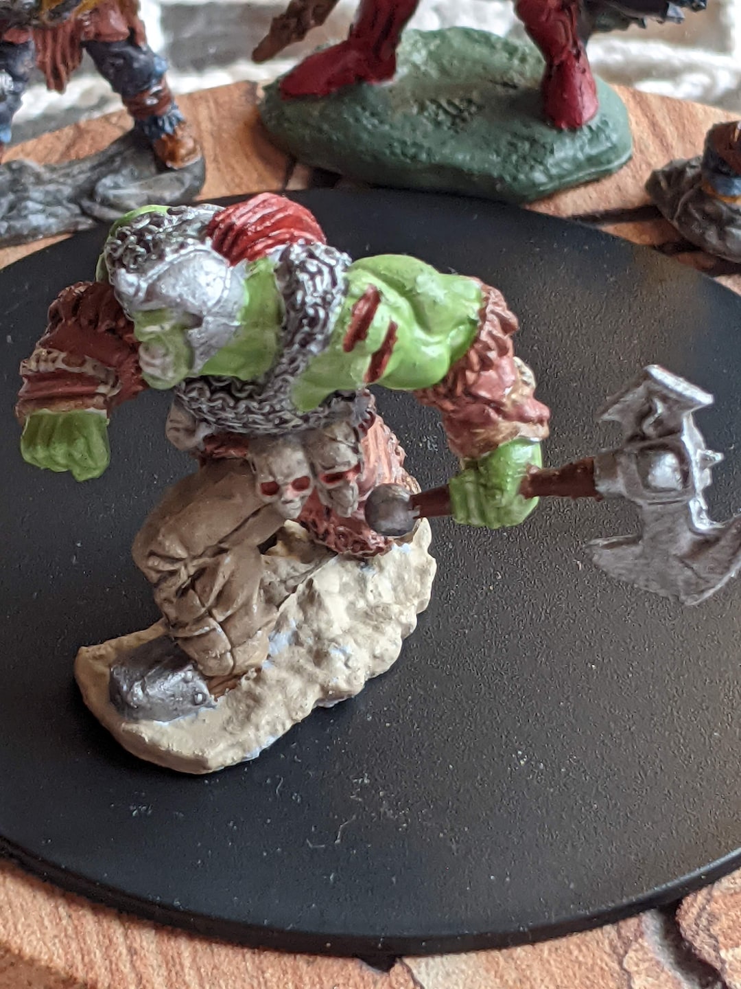 Male Orc With Axe in Left Hand - Etsy