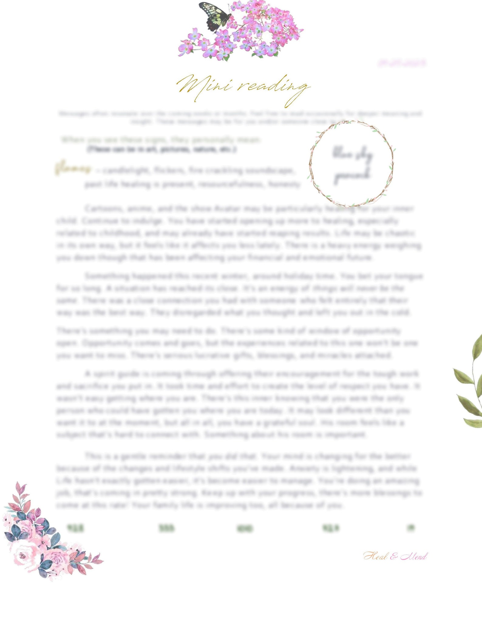 Mini Reading What You Need to Know Intuitive Guidance - Etsy