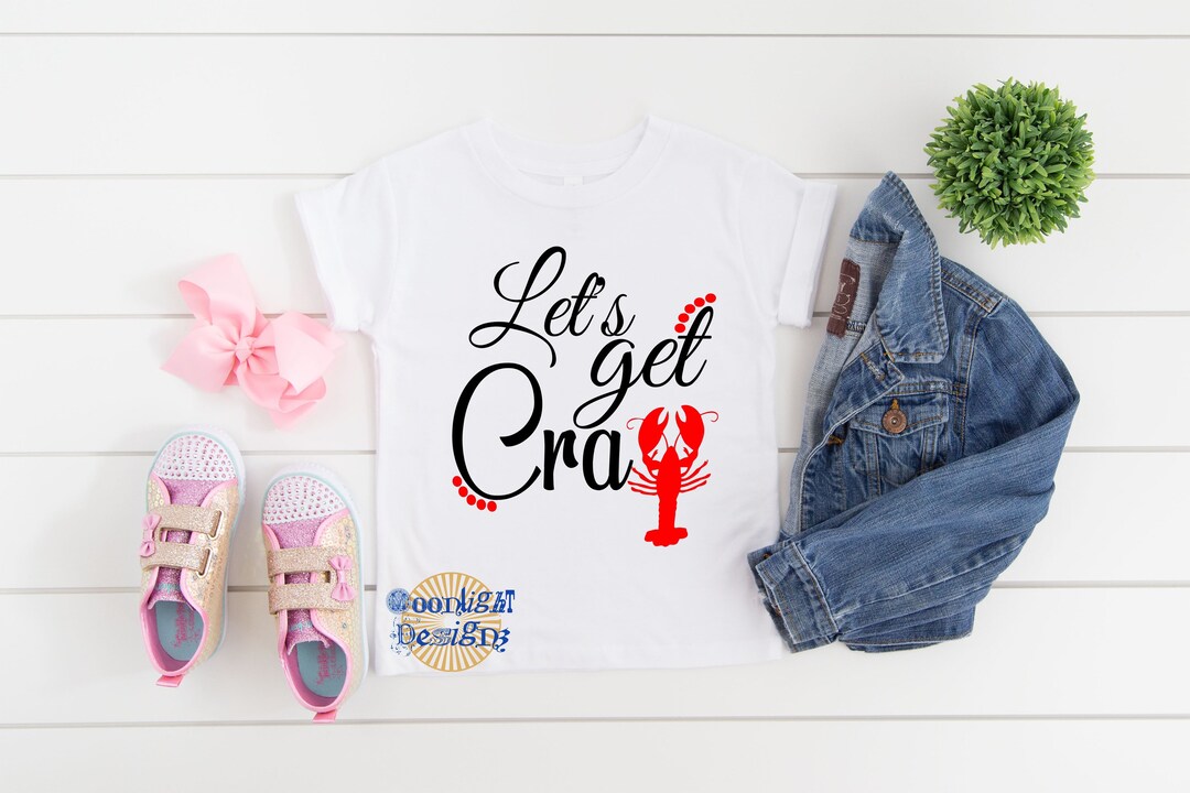 Kids Crawfish Boil shirt Lets Get Cray shirt kids mudbug shirt kids ...