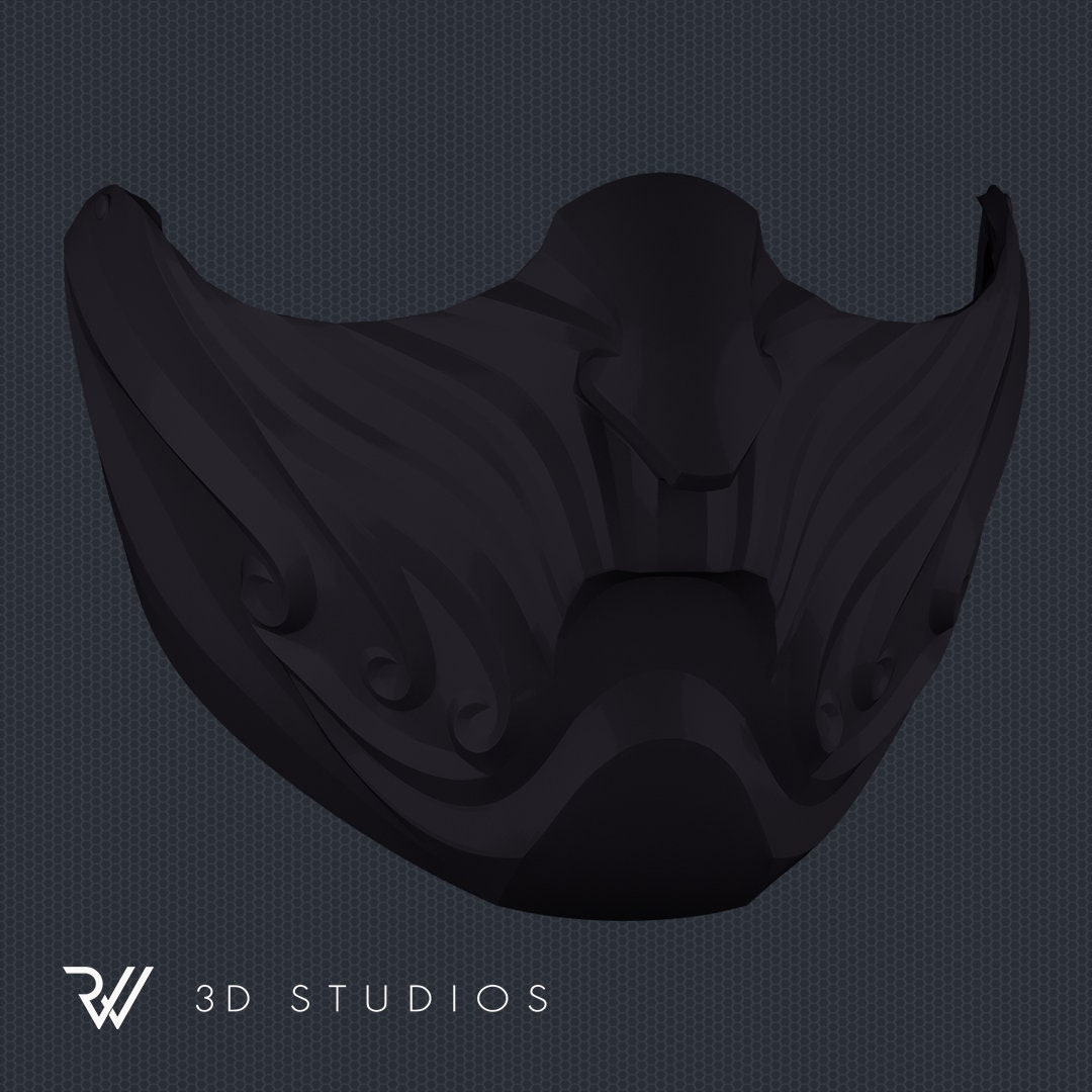 MK11 Sub-zero blizzard King Mask STL File - Etsy