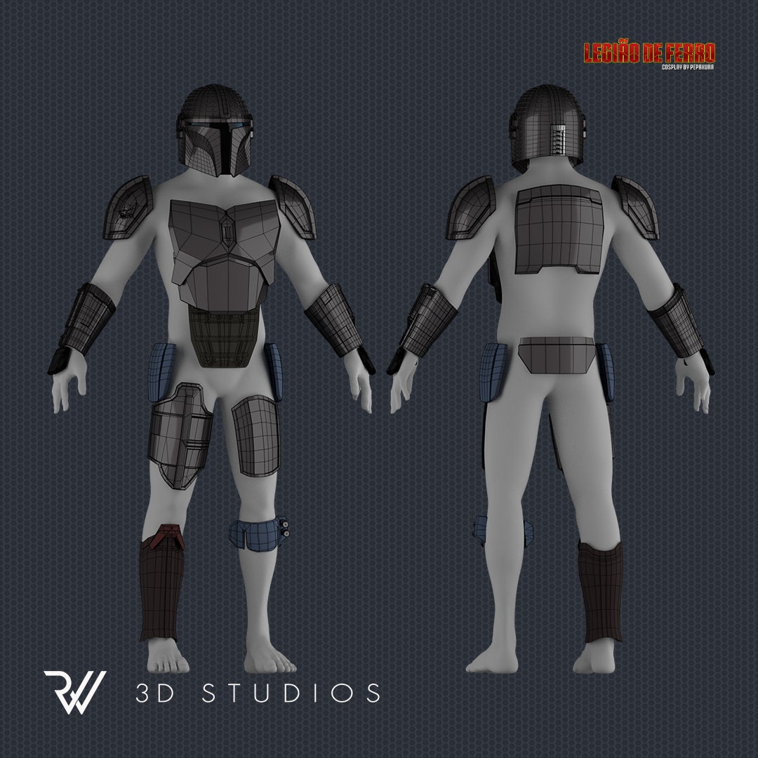 The Mandalorian Beskar Armor Pepakura File DIY Pattern - Etsy UK