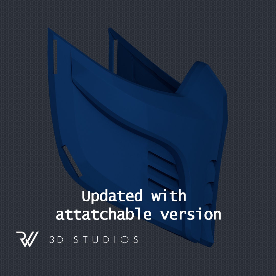 MK11 Sub-zero Mask V4 STL File | Etsy