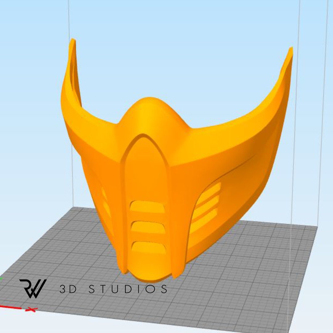 MK11 Sub-zero Mask V4 STL File | Etsy