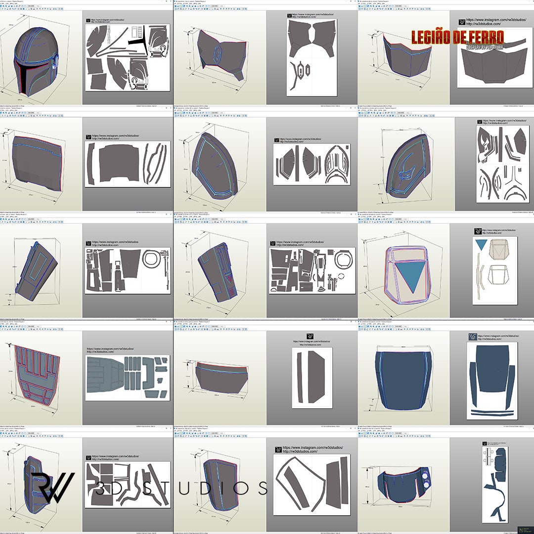 The Mandalorian Beskar Armor Pepakura File DIY Pattern - Etsy Canada