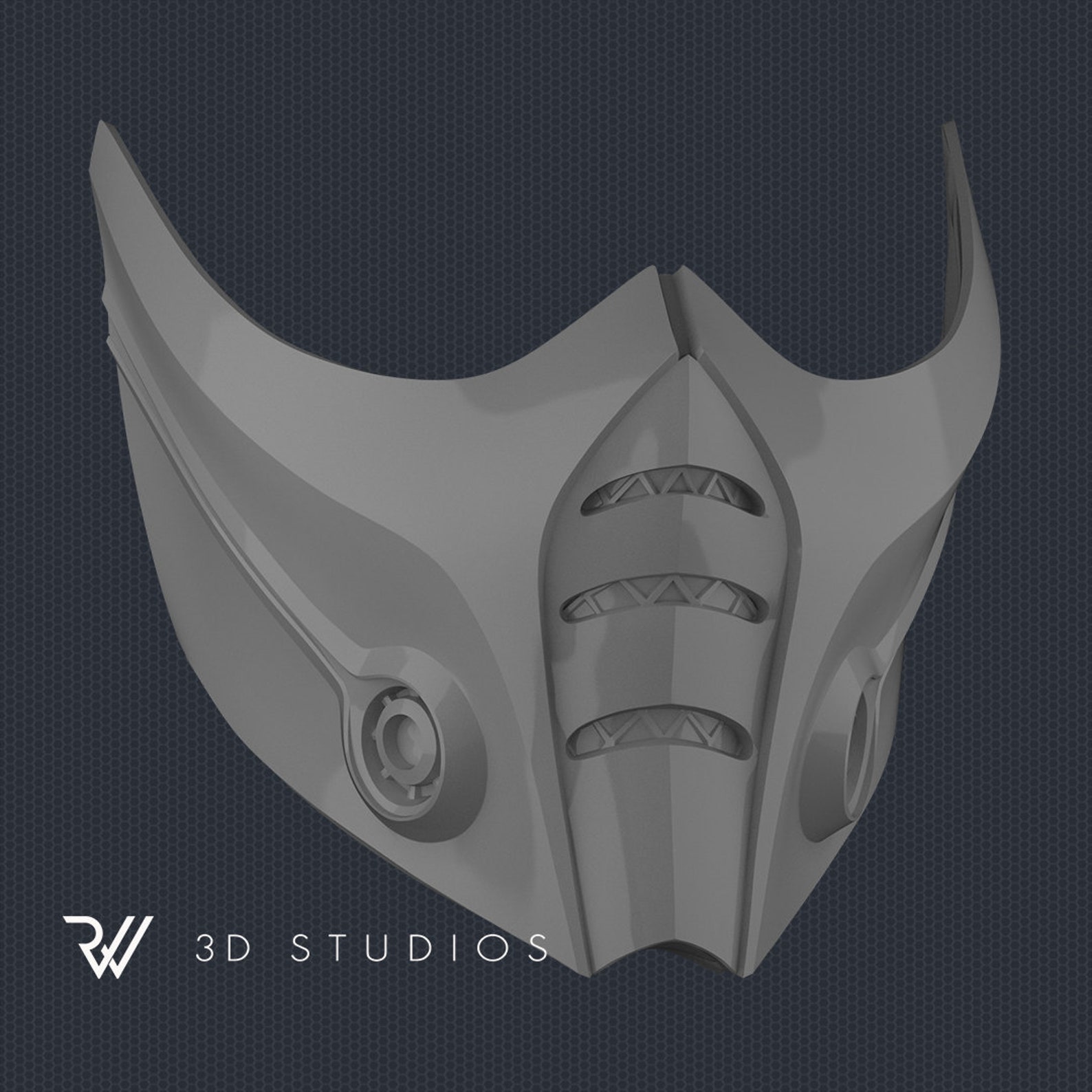 MK11 Sub-zero Mask V5 STL File | Etsy