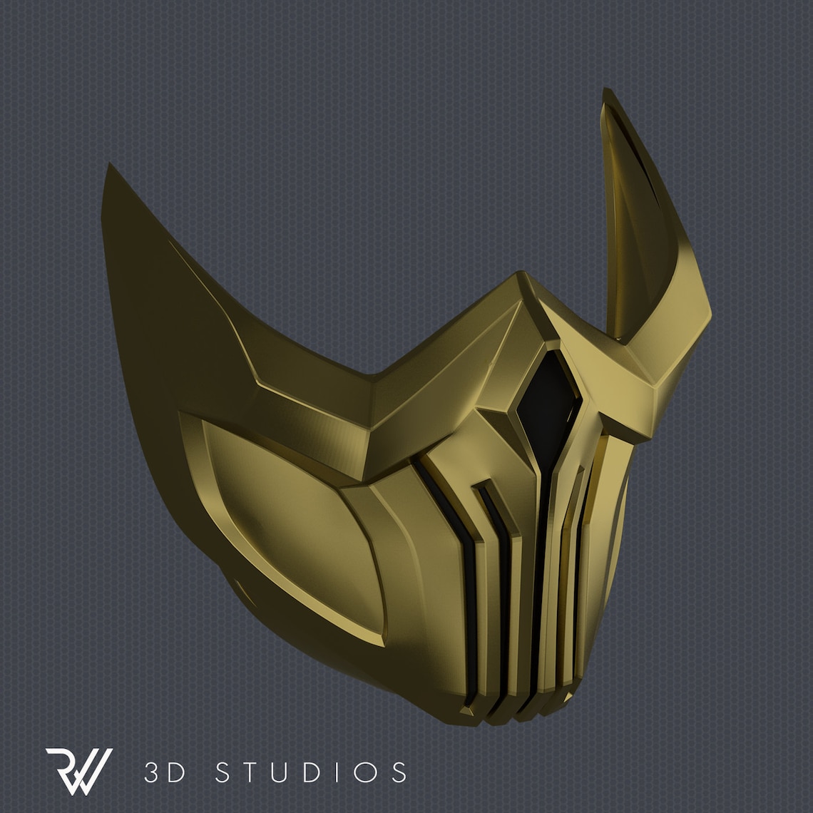 MK11 Scorpion Mask V2 STL File - Etsy