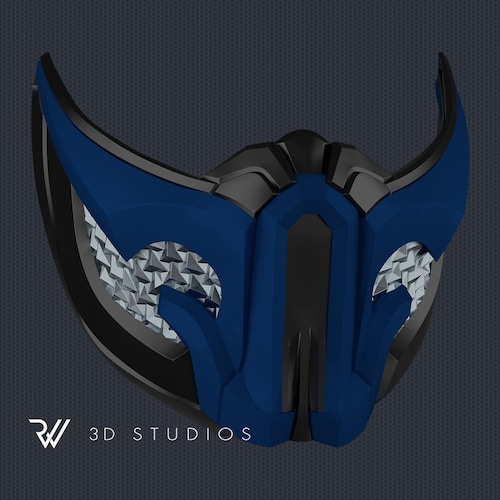 Mortal Kombat Sub Zero Mask Cosplay Mask STL File 3D Print - Etsy