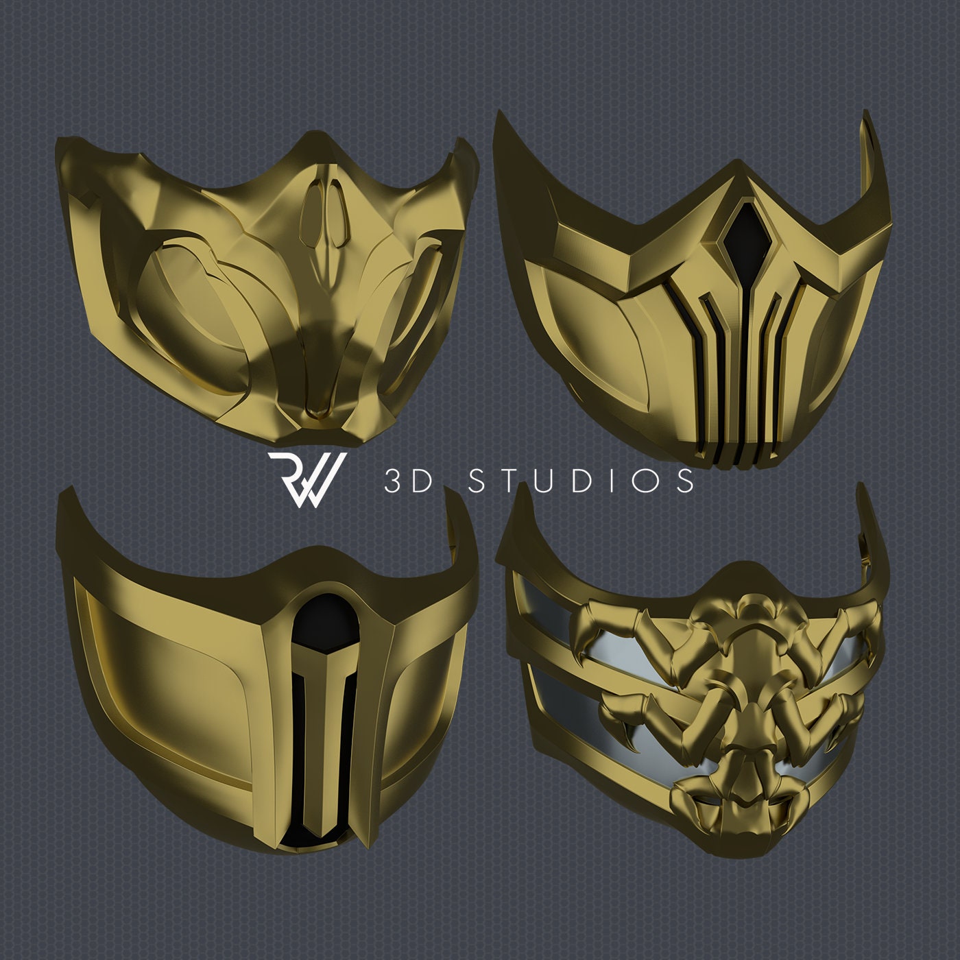 MK11 Scorpion Mask Pack 01 STL Files - Etsy