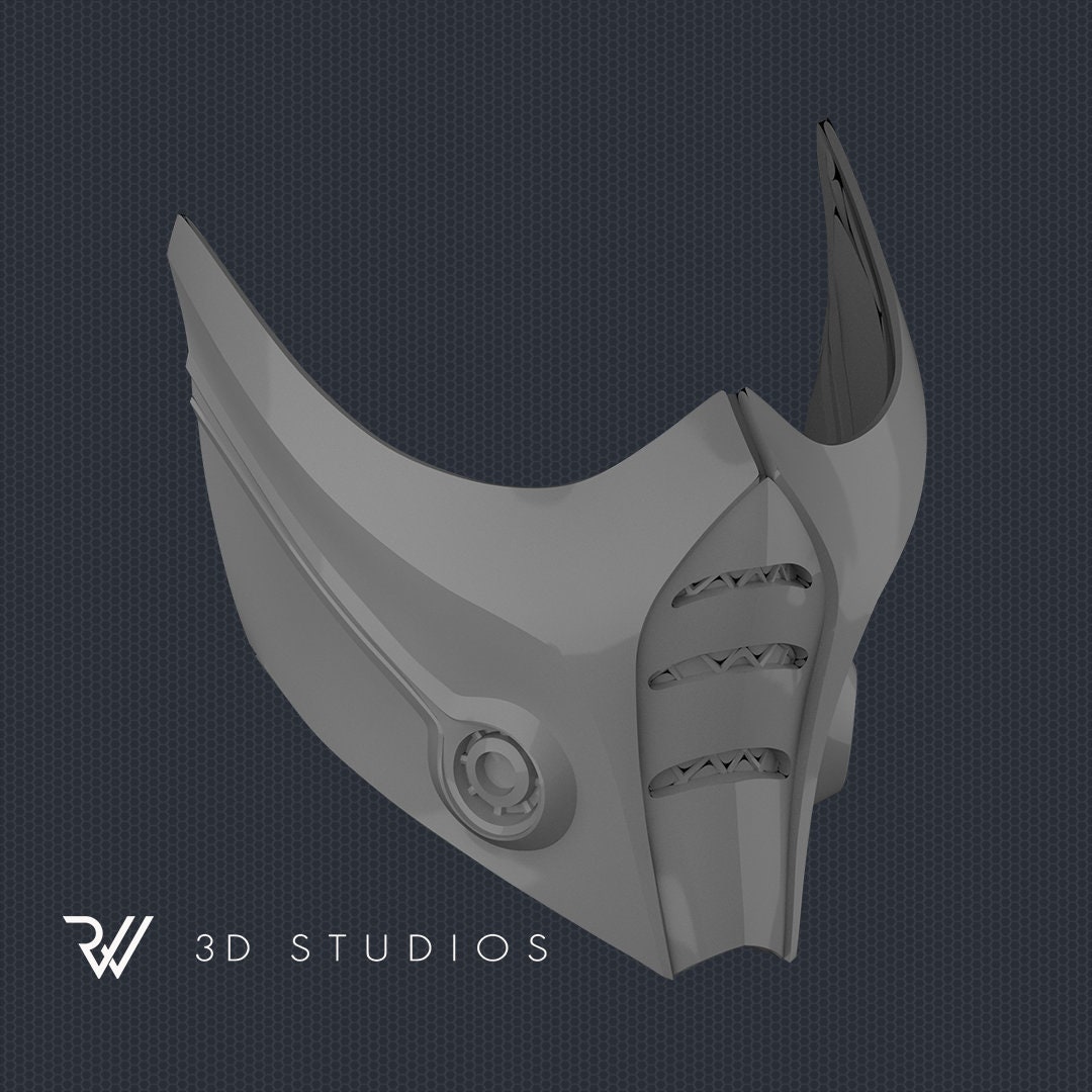 MK11 Sub-zero Mask V5 STL File | Etsy