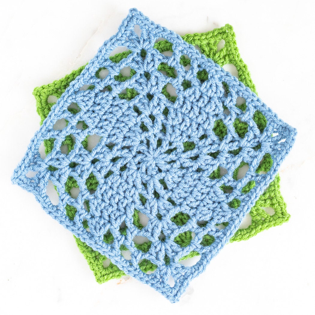 Fall Granny Square Crochet Pattern (printable PDF) - 8x8 Inch Falling ...