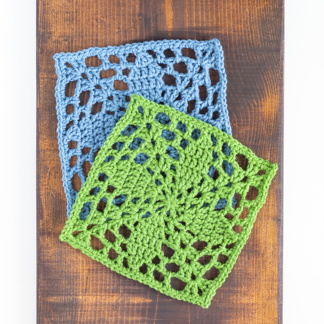 Fall Granny Square Crochet Pattern printable PDF 8x8 Inch Falling ...