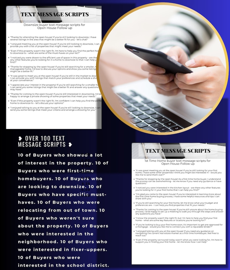Open House Follow-up Text Message Scripts for Open House Scripts for ...