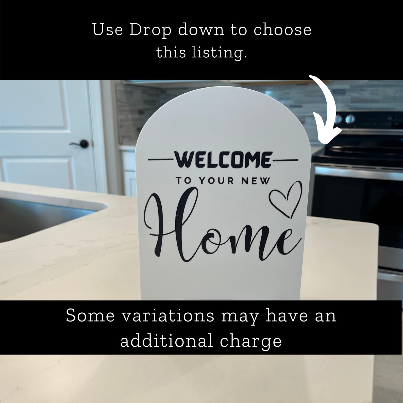Welcome to Your New Home Display for Business Cards Open House Realtor ...