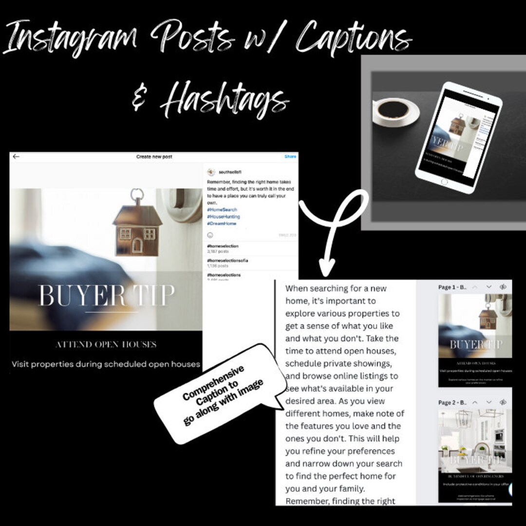 Instagram Buyers Tips Posts for Real Estate Agents Buyers Tips for Real ...